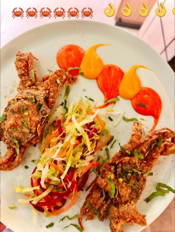 SOFT SHELL CRISPY CRAB (G. MU.CR) - Coriander Restaurant Manchester